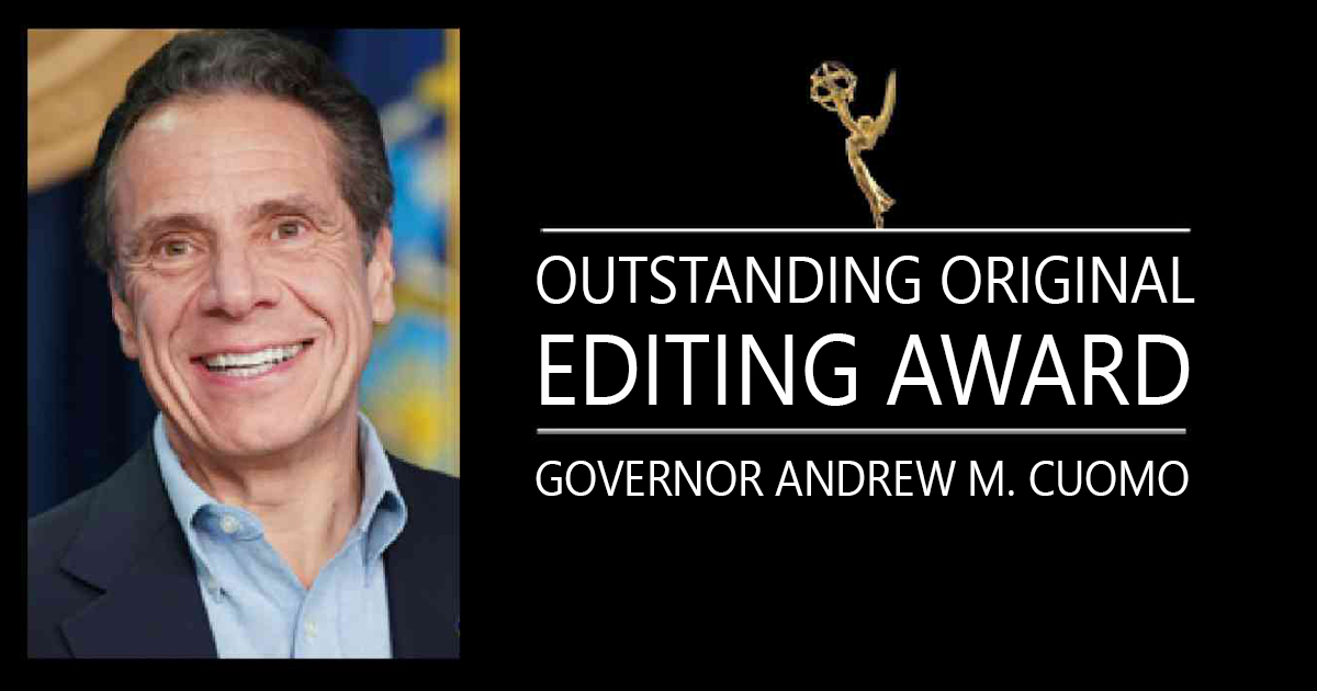 Andrew Cuomo To Receive Emmy For Outstanding Original Editing