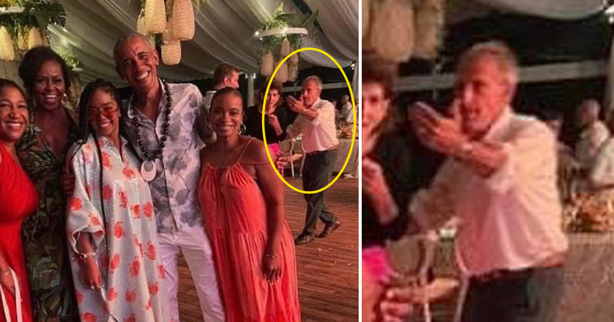Unsafe: Jeffrey Epstein Spotted Not Wearing Mask At Obama Party